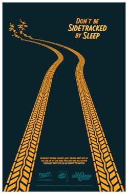 Poster - Don't Be Sidetracked By Sleep - TSDC
