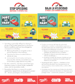 Tip Card - Stop Speeding Before It Stops You - Bilingual